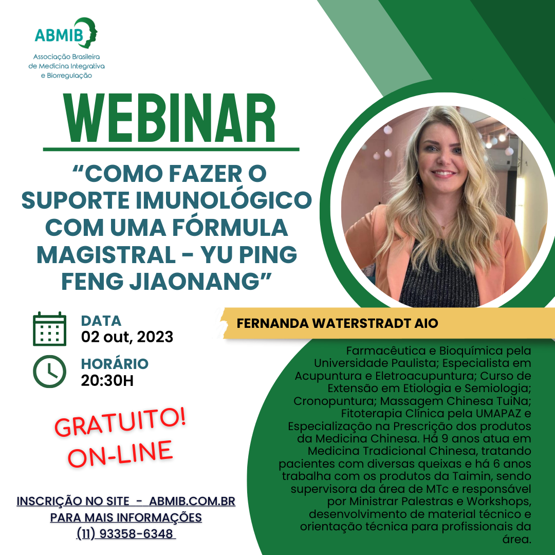 Webinar: “ Como fazer o suporte imunológico com uma fórmula magistral ...
